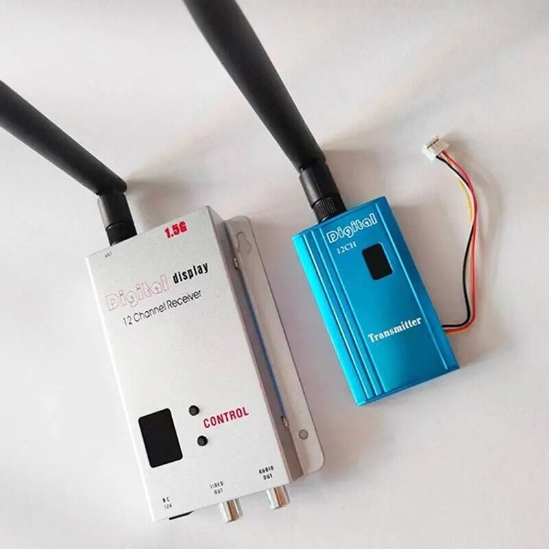 1.5W 1.5Ghz Long Range FPV Transmitter High Power AV Image Sender for ...