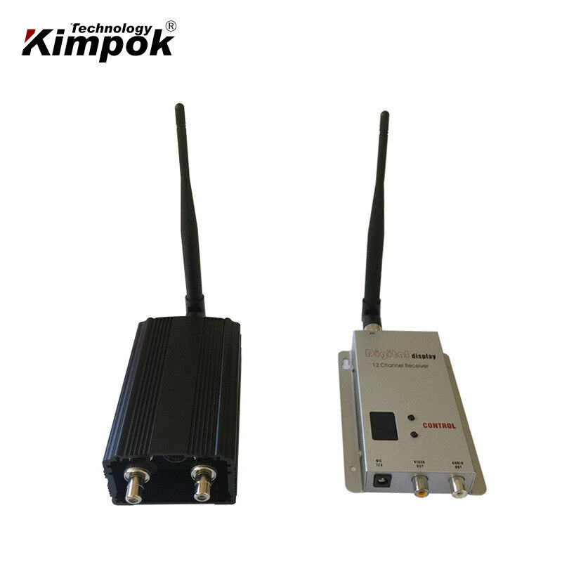 8 Channels 1.2Ghz Long Range Analogue Wireless Video Transmitter with 5 ...