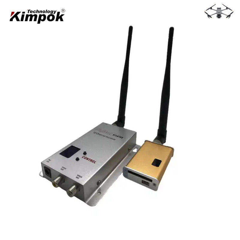 1.2Ghz Mini 5W Wireless Video Transmitter Receiver for Drone Long Range ...