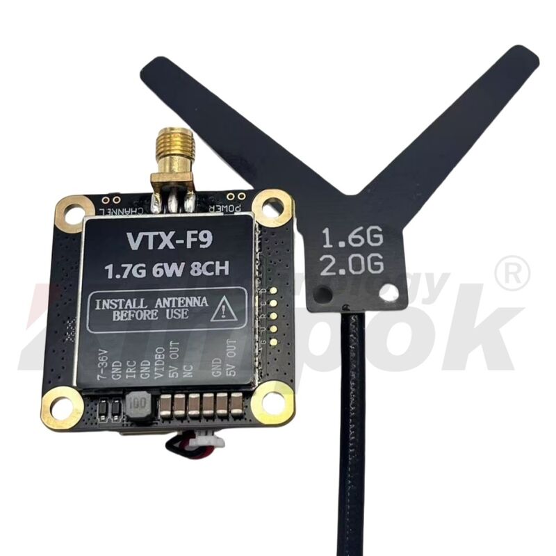 FPV Transmission 1.7Ghz 6W FPV VTX Video Link 8CH Support IRC Tramp ...