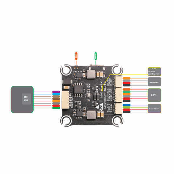F405 80A FPV Flight Controller Stack with STM32F405 MCU