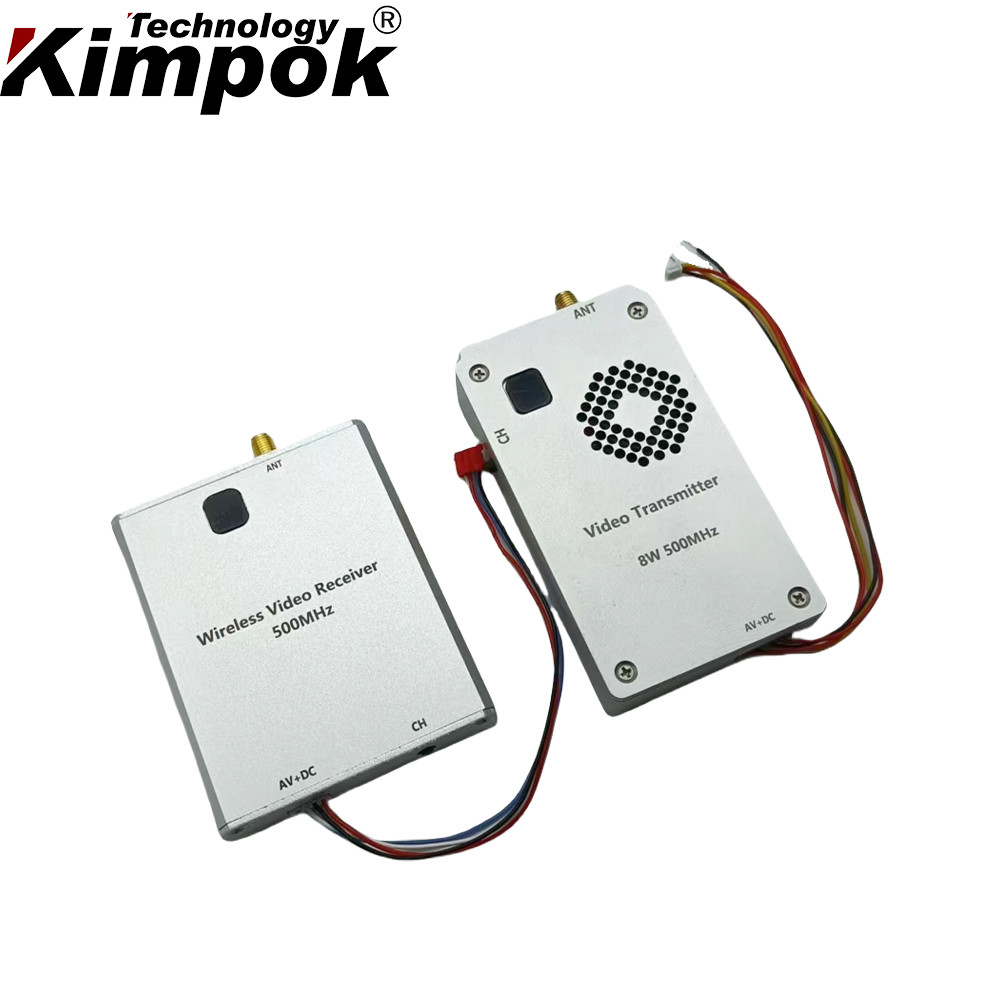 500M 8W Analog FPV VTX Drone Wireless Video Transmitter and Receiver 8 ...