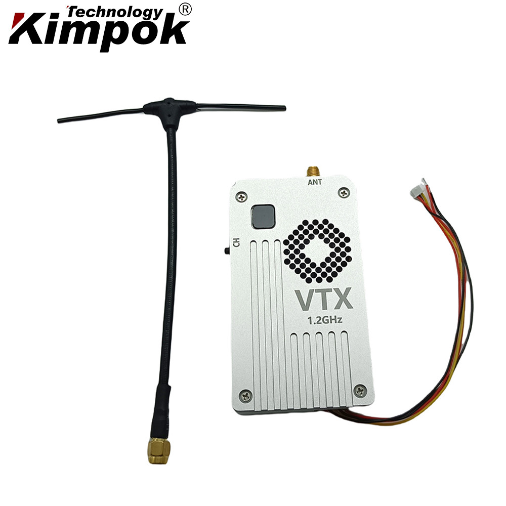 30km 1.2Ghz 5W FPV VTX VRX Drone Video Transmitter And Receiver 1170MHz-1310MHz